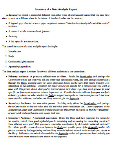 6 Data Analysis Report Templates In Google Docs Word Pages PDF