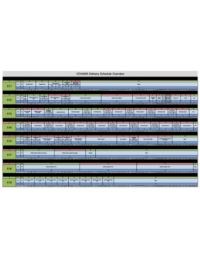 11+ Delivery Schedule Templates in Google Sheets | Google Docs | XLS ...