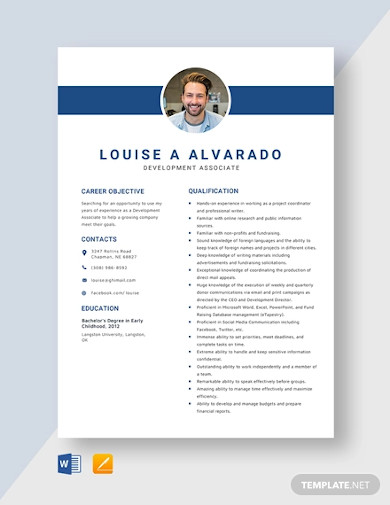 7+ Associate Resume Templates in Word | Pages | PDF