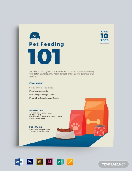 11+ Pet Flyer Templates - Illustrator, InDesign, MS Word, Pages ...
