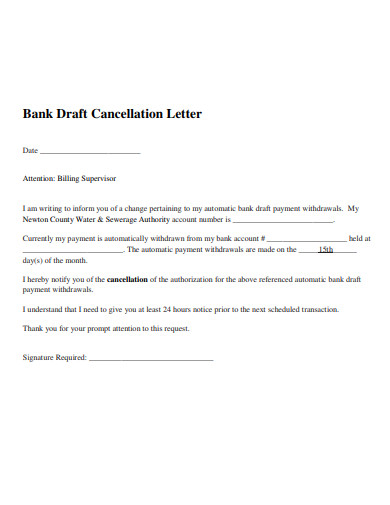 9+ Cancellation Letter Templates - Google Docs, Word, Pages,PDF