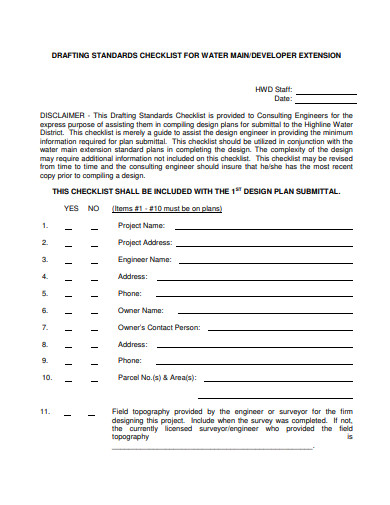 12+ Drafting Checklist Templates in Google Docs | Word | Pages | PDF