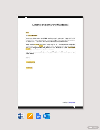 9+ Emergency Letter Templates - Google Docs, Word, Pages, PDF