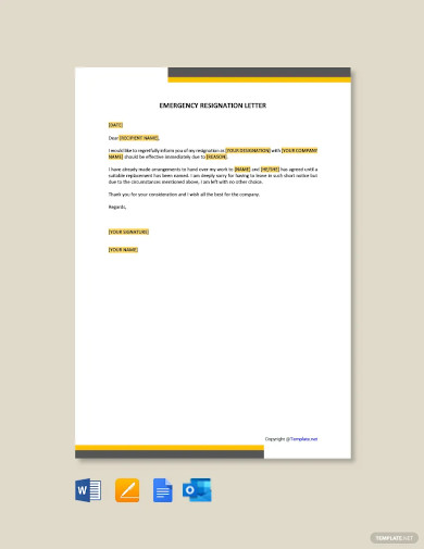 9+ Emergency Letter Templates - Google Docs, Word, Pages, PDF