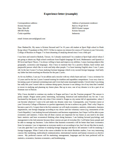 10+ Experience Letter Templates - Google Docs, Word, Pages, PDF