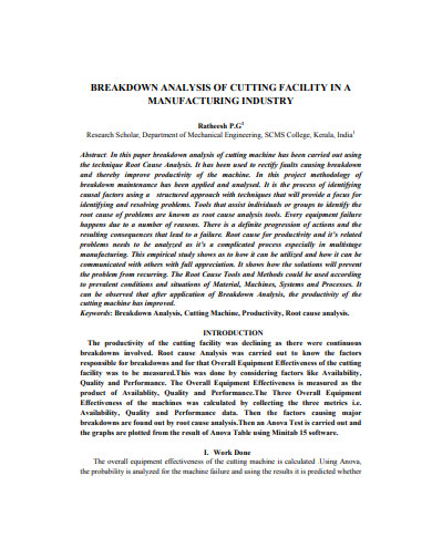 11+ Breakdown Analysis Templates - Google Docs, Word, Pages, PDF