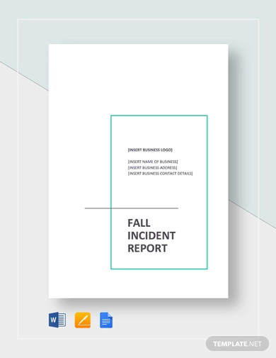 7+ Incident Fall Report Templates in Google Docs | Word | Pages | PDF | XLS