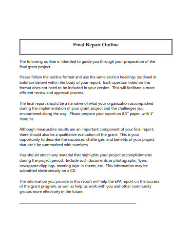 11+ Outline Report Templates in Google Docs | Word | Pages | PDF