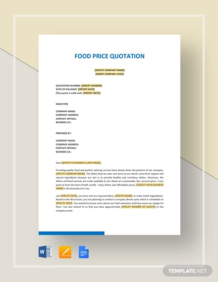 21+ Price Quotation Templates - DOC, PDF, XLS