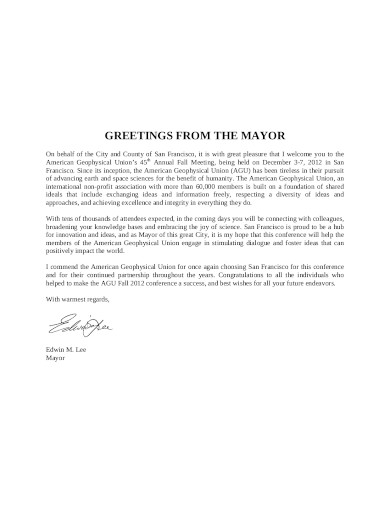 7+ Greeting Letter Templates in Google Docs | Word | Pages | PDF