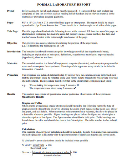 13+ Lab Report Templates in Google Docs | Word | Pages | PDF | XLS