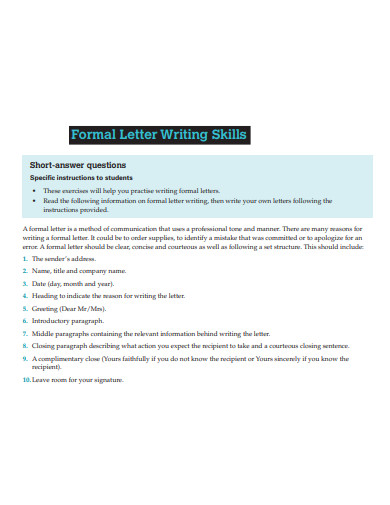 14+ Formal Letter Templates in Google Docs | Word | Pages | PDF