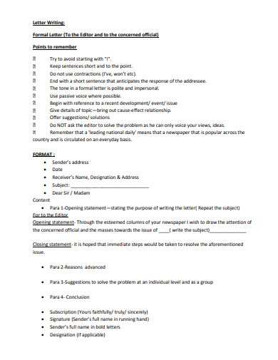 14+ Formal Letter Templates in Google Docs | Word | Pages | PDF