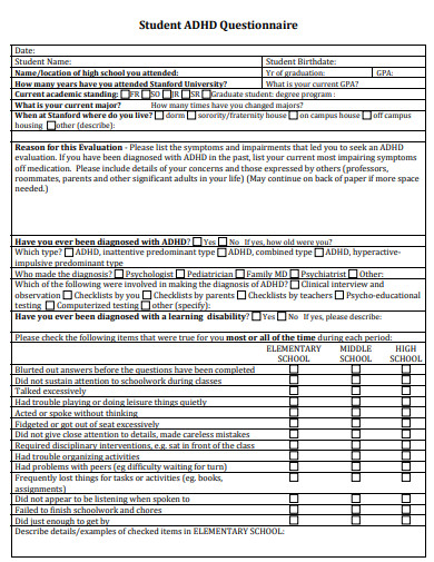 23+ Student Questionnaire Templates in Google Docs | Word | Pages | PDF
