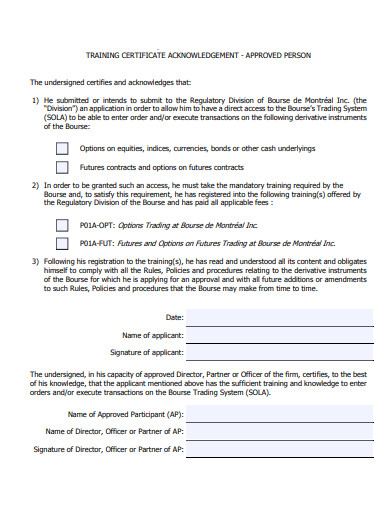 23+ Training Certificate Templates in Google Docs | Word