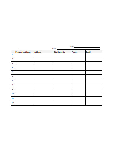 10+ Training Sign In Sheet Templates in Google Sheets | PDF | Word | Pages