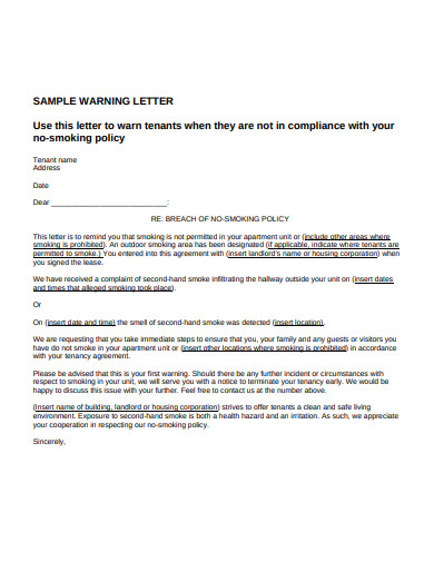 20+ Business Warning Letter Templates - Google Docs, Word, Pages, PDF