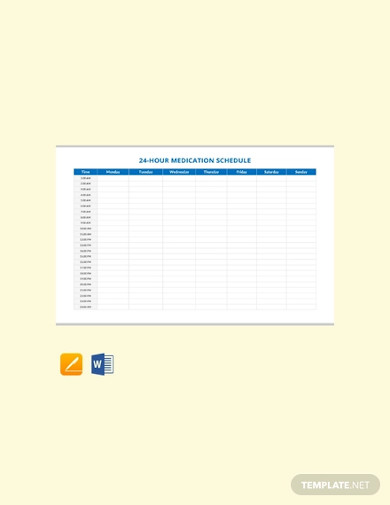 8+ Medication Schedule Templates in Google Docs | Google Sheets | XLS ...