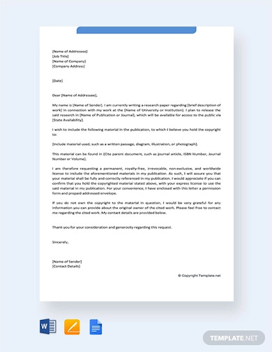 18+ Permission Letter Templates - Google Docs, Word, Pages, PDF