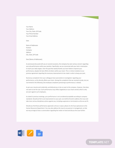 20+ Business Warning Letter Templates - Google Docs, Word, Pages, PDF