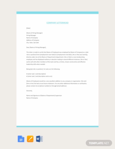 10+ Experience Letter Templates - Google Docs, Word, Pages, PDF