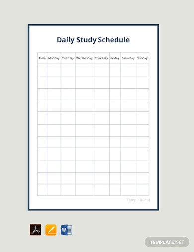 Daily Schedule Template - 39+ Free Word, Excel, PDF Documents Download