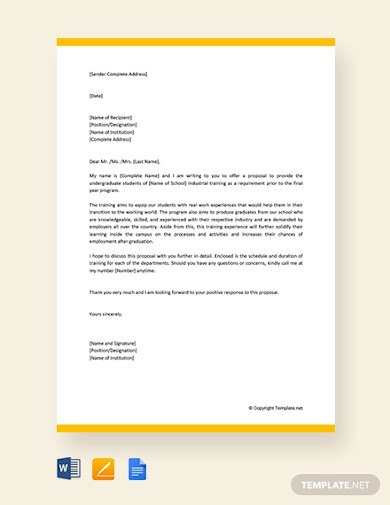 15 Training Proposal Templates Google Docs Word Pages PDF