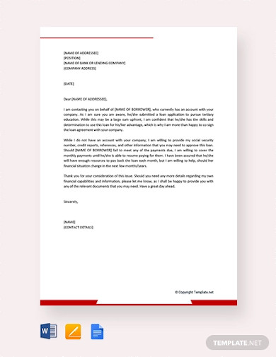 13+ Loan Letter Templates - Google Docs, Word, Pages, PDF