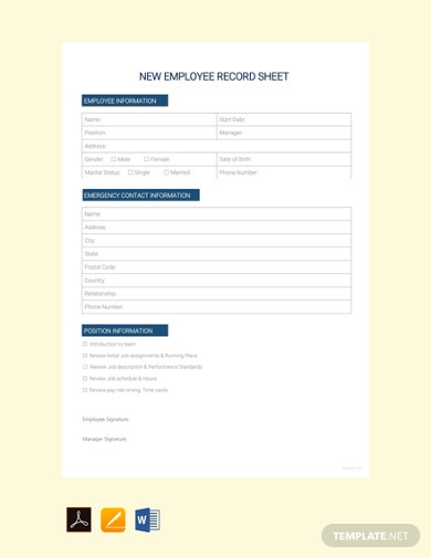 18+ Record Sheet Templates in Google Docs | Word | Pages | PDF