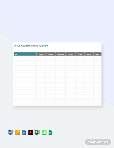 12+ Kitchen Schedule Templates in Google Docs | XLS | Word | Pages ...