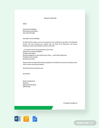 6+ Negotiation Letter Templates in Google Docs | Word | Pages | PDF