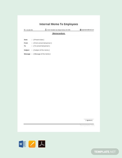 10+ Employee Memo Templates in Google Docs | Word | Pages | PDF