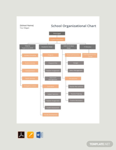 Organizational Chart Template - 19+ Word, Excel, PDF Format Download!