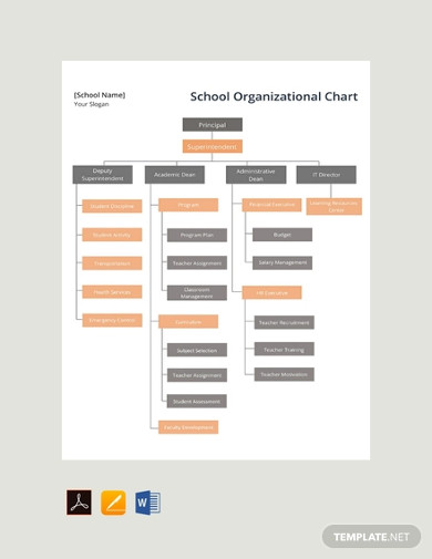14+ School Organizational Chart Templates in Google Docs | Word | Pages ...