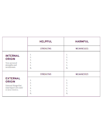 10+ Student SWOT Analysis Templates - Google Docs, Word, Pages, PDF