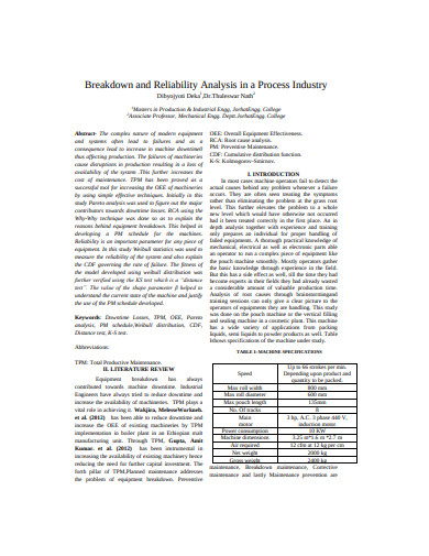 11+ Breakdown Analysis Templates - Google Docs, Word, Pages, PDF