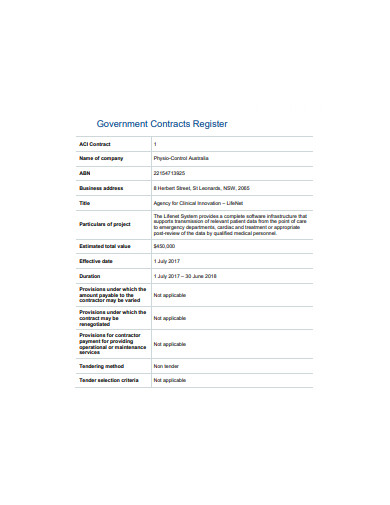 15+ Contract Register Templates - Google Docs, Word, Pages, PDF
