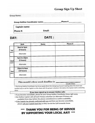 Free 21+ Sign Up Sheet Templates in Google Docs, Google Sheets, Word ...