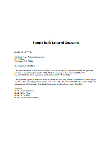 13 Guarantee Letter Templates In Google Docs Word Pages PDF