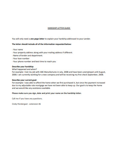 12+ Hardship Letter Templates in Google Docs | Word | Pages | PDF