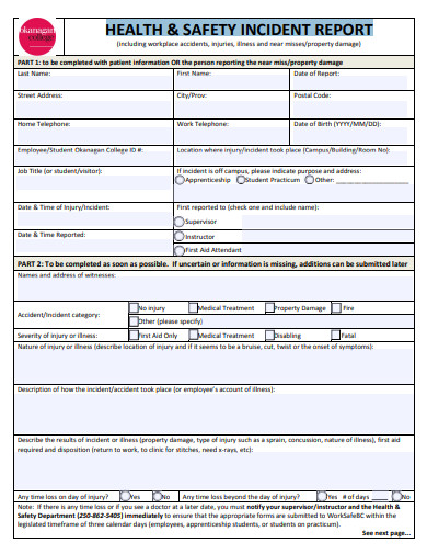 15+ Safety Report Templates - Google Docs, MS Word, Pages, PDF