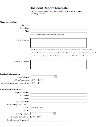 7+ Incident Fall Report Templates in Google Docs | Word | Pages | PDF | XLS