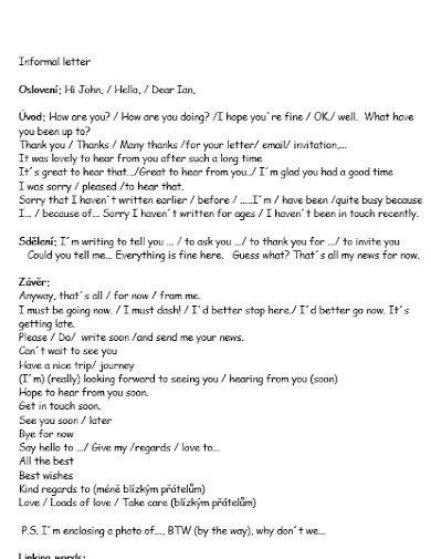 8+ Informal Letter Templates in Google Docs | Word | Pages | PDF