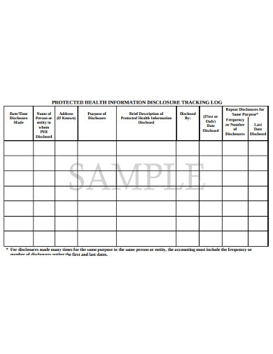 FREE 19+ Tracking Log Templates in PDF | MS Word | Google Docs | Pages