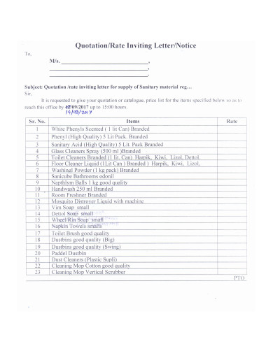 11+ Quotation Letter Templates in Google Docs | Word | Page | PDF