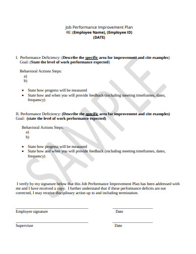 21+ Performance Improvement Plan Templates - Google Docs, Word, Pages, PDF