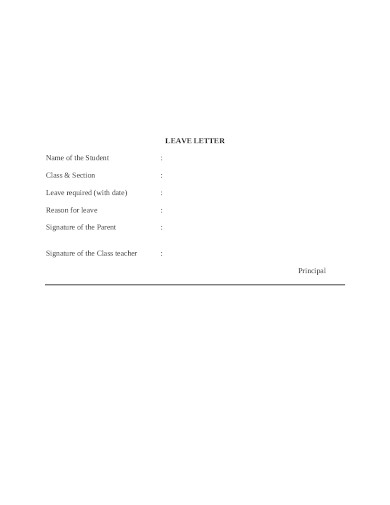 15+ Leave Letter Templates in Google Docs | Word | Pages | PDF