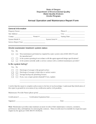 18+ Maintenance Report Templates in Google Docs | Word | Pages | PDF | XLS