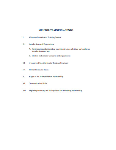 21+ Training Agenda Templates in Word | Pages | PDF