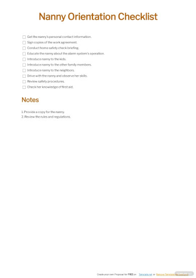 13+ Orientation Checklist Templates - PDF, Word, Pages, Google Docs